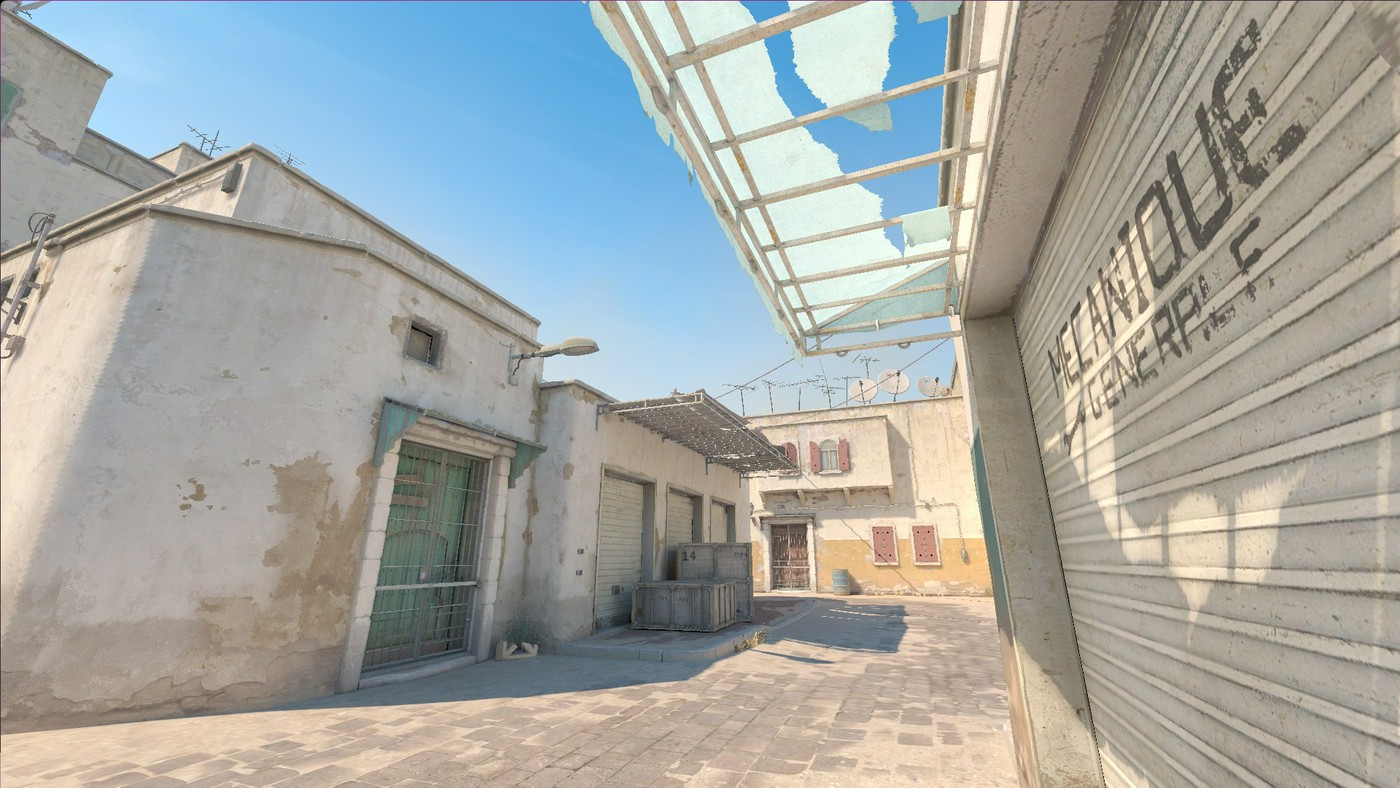 Mid Doors Smoke from T Spawn on Dust2 | CS2Tricks x NadeKing